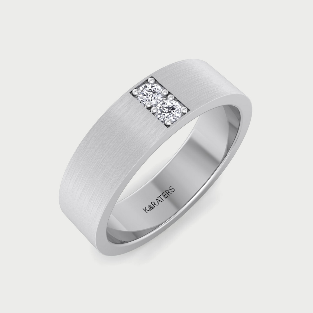Modern Men’s Lab Diamond Gold Band